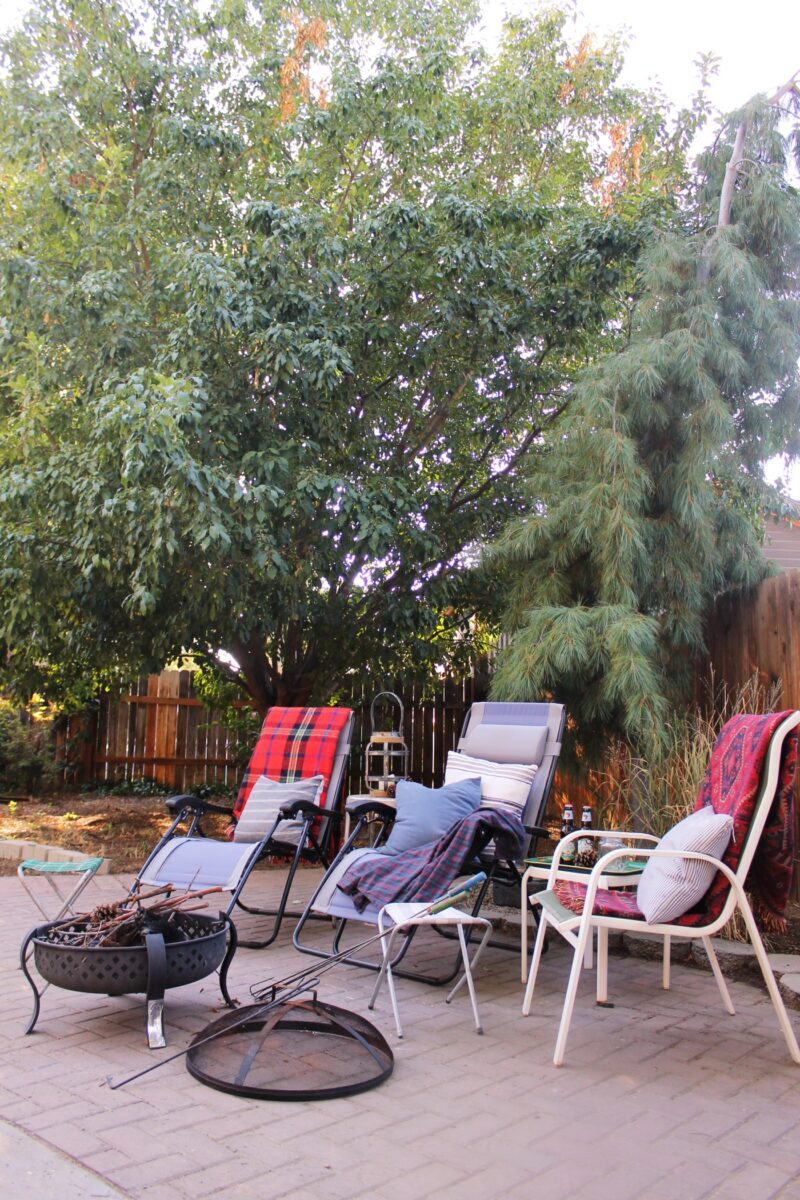 Backyard Campfire - The Wicker House