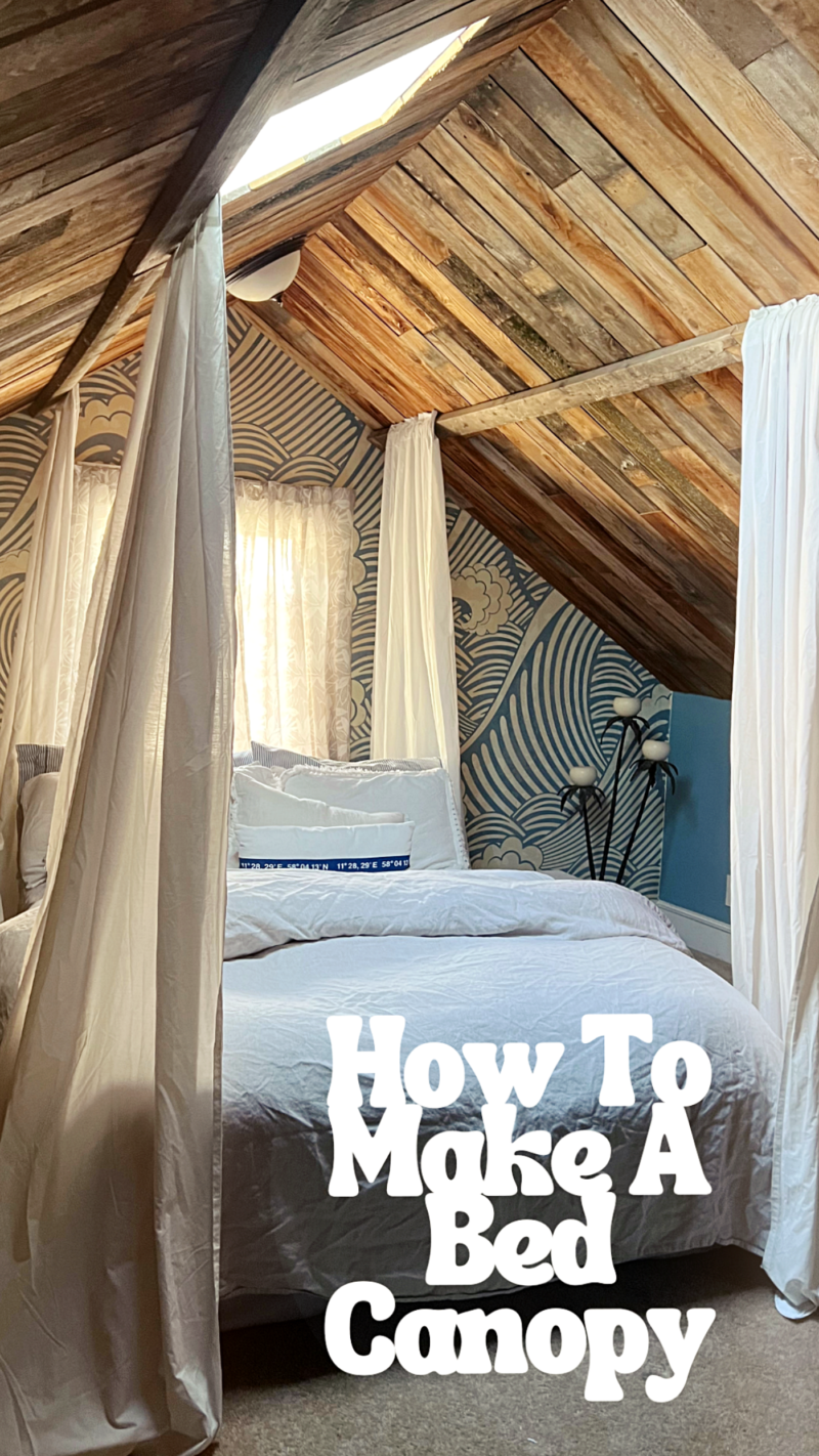 How to Make a Bed Canopy - The Wicker House
